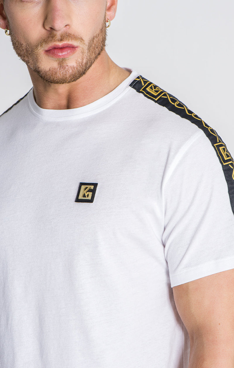 White II Chained Ribbon Tee | T-shirts | Gianni Kavanagh - Gianni Kavanagh